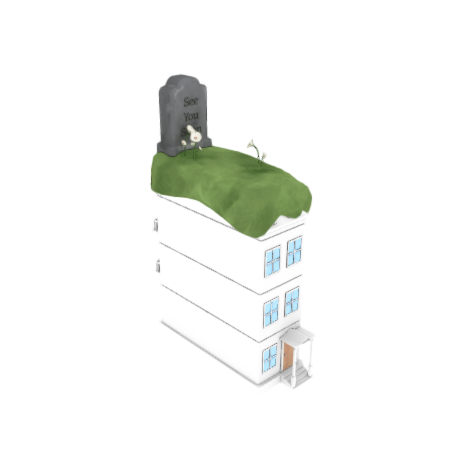 p3d.in - Small Townhouse Graveyard Plot NFT