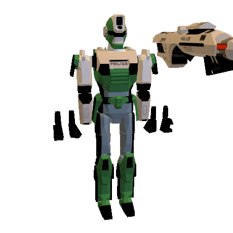 p3d.in - Cybercop - Marte - Papercraft