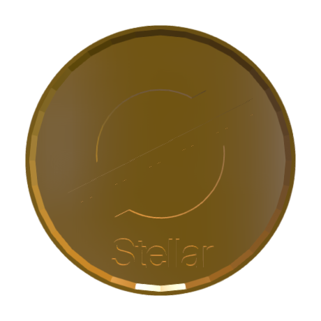 p3d.in - Bronze Stellar Coin 3D Model