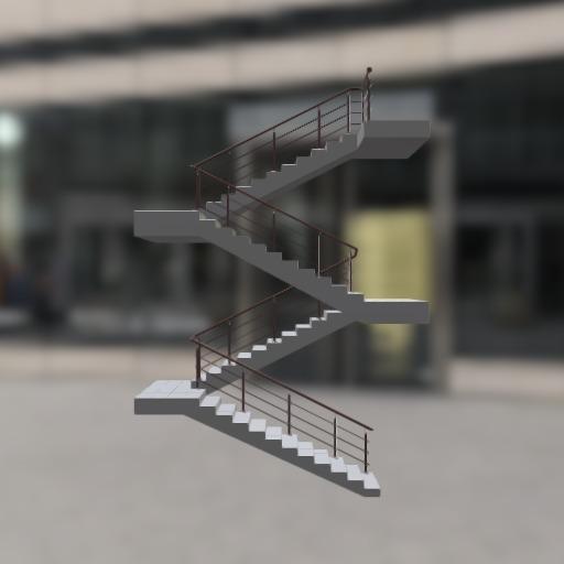 p3d.in - Перила для лестницы с поручнем из ценной древесины 13.02.25