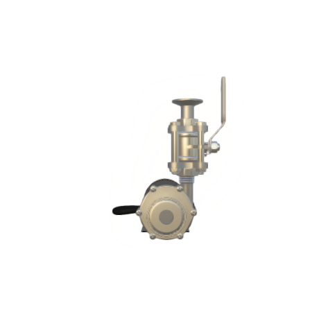 p3d.in - Wort Transfer Pump with 3 Piece Ball Valve