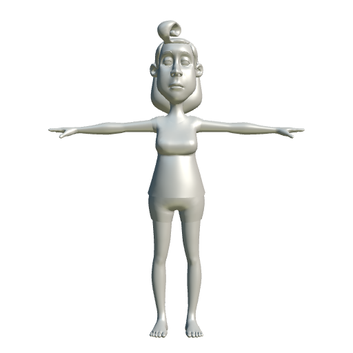 p3d.in - woman model lowpoly