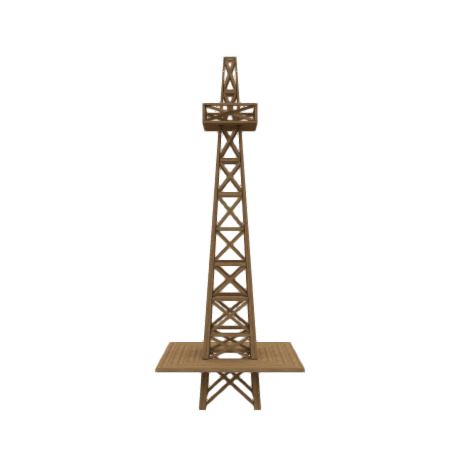p3d.in - Oklahoma Oil Derrick Bench