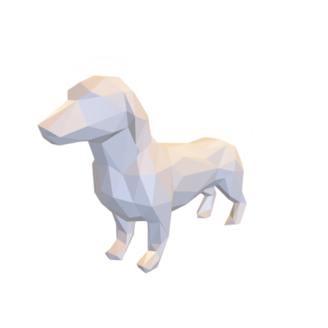 p3d.in - teckel low poly DXF