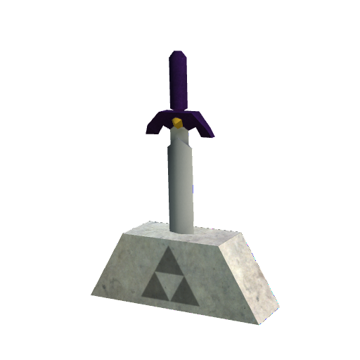 p3d.in - Master Sword Stand (Low Poly)