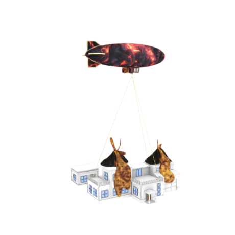 p3d.in - Dragon Volcano Race Blimp