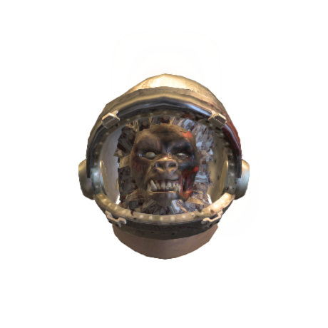 p3d.in - Cosmic Silverback Head