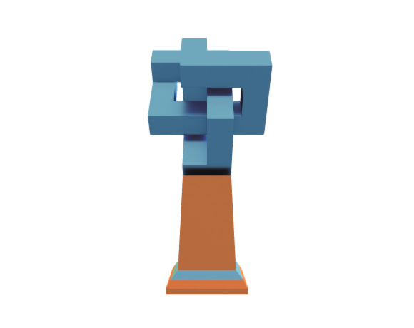 p3d.in - cube design statue nft