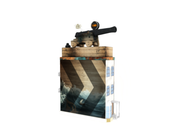 p3d.in - Race like a Pirate 100m Brake Marker