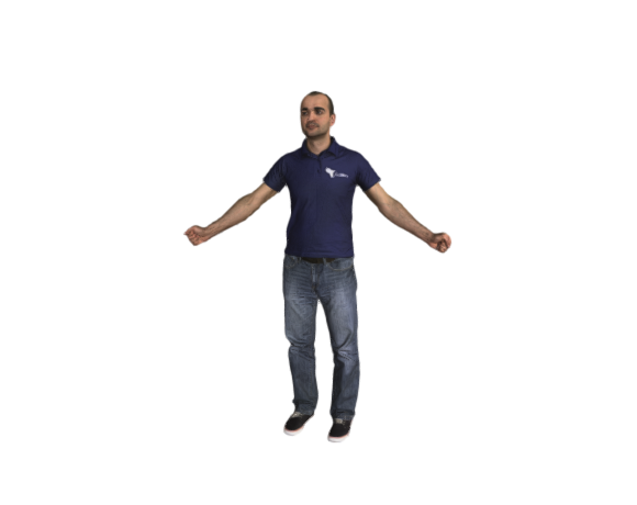 p3d.in - A 3D model of a man in a T-pose