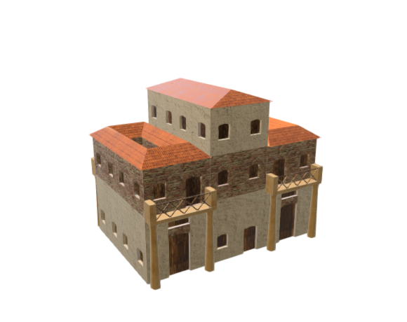 p3d.in - Low Poly Roman Insula 2